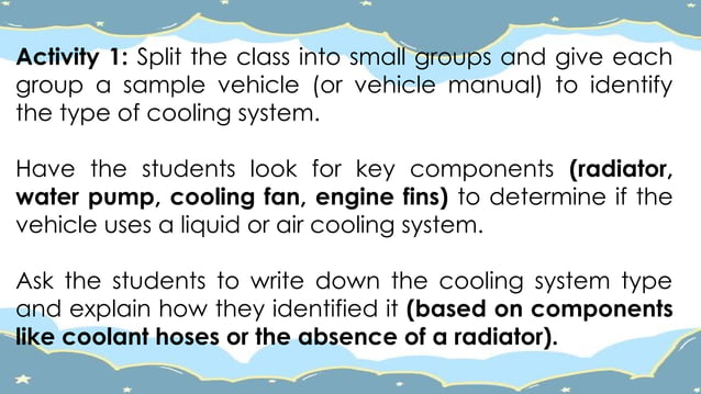 Part of the COOLING SYSTEM and Functions | PPT