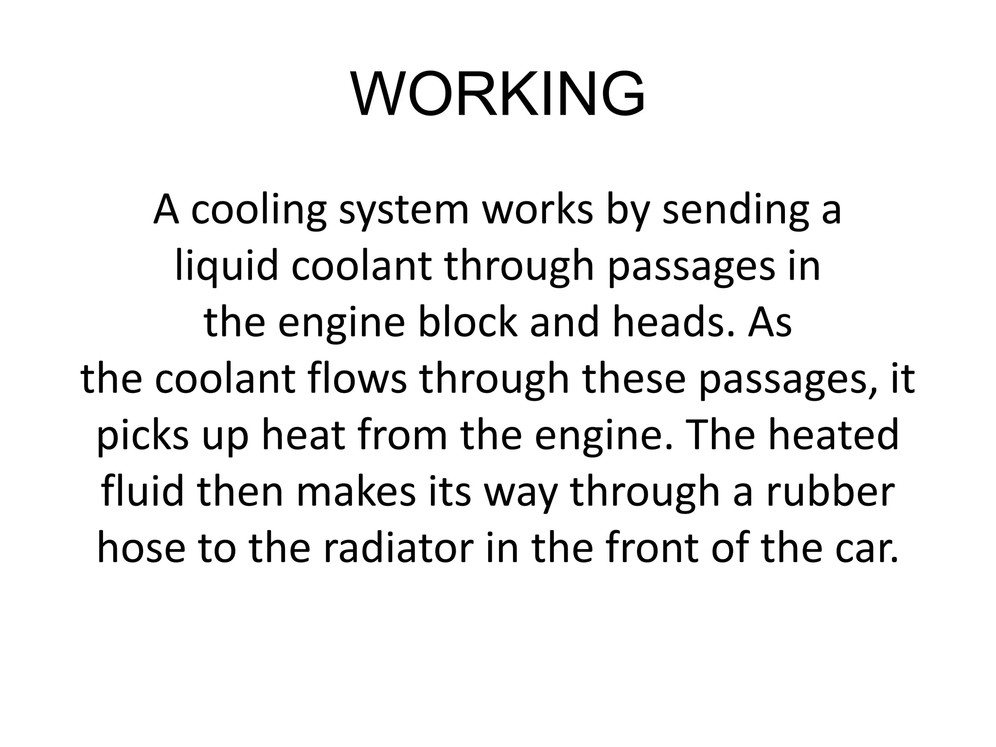 Cooling system in automotive | PPTX