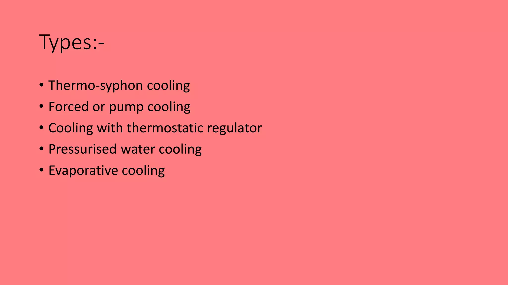 Cooling system ppt | PPTX
