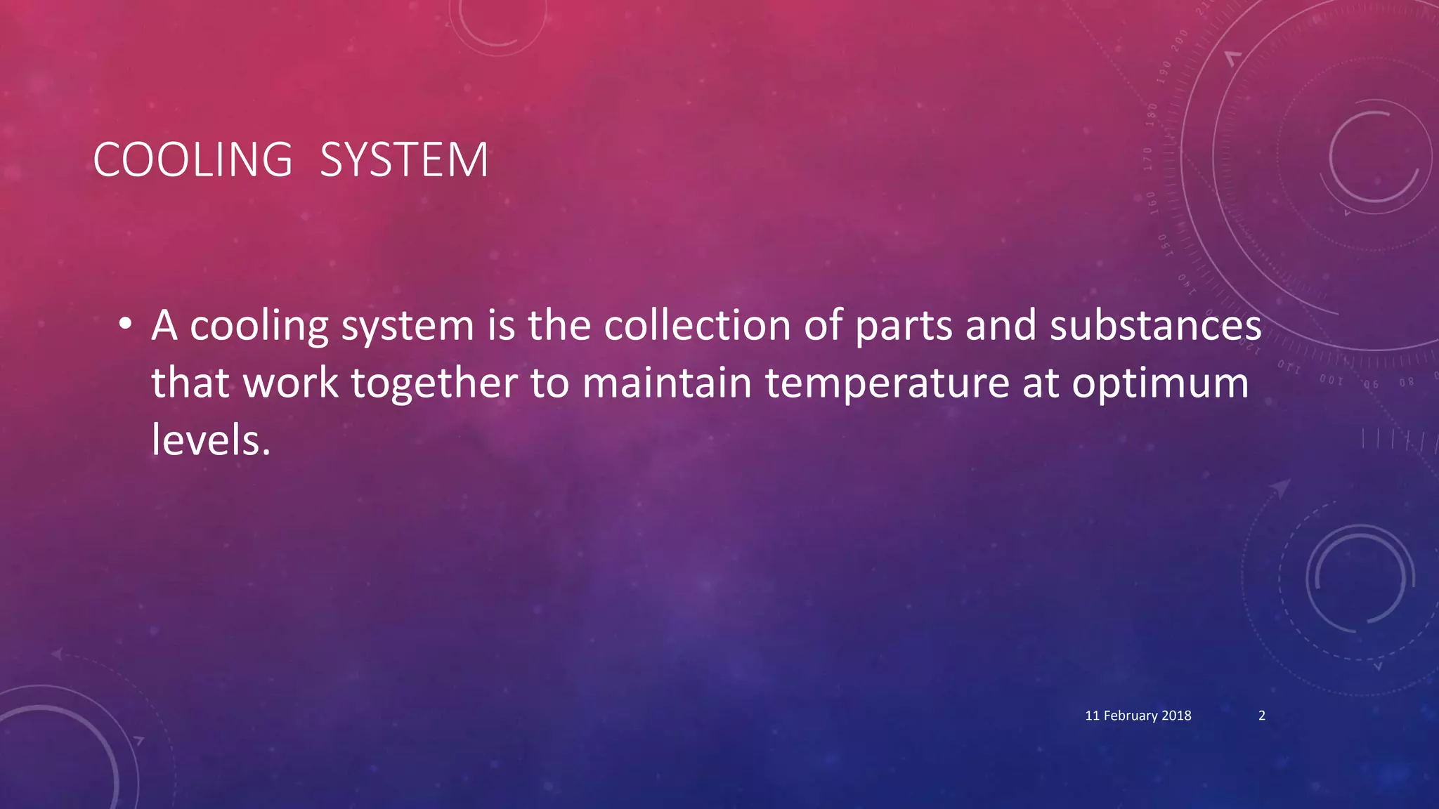 Cooling systems in ic engines | PPTX