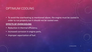 Cooling systems in ic engines | PPTX