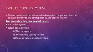 Cooling systems in ic engines | PPTX