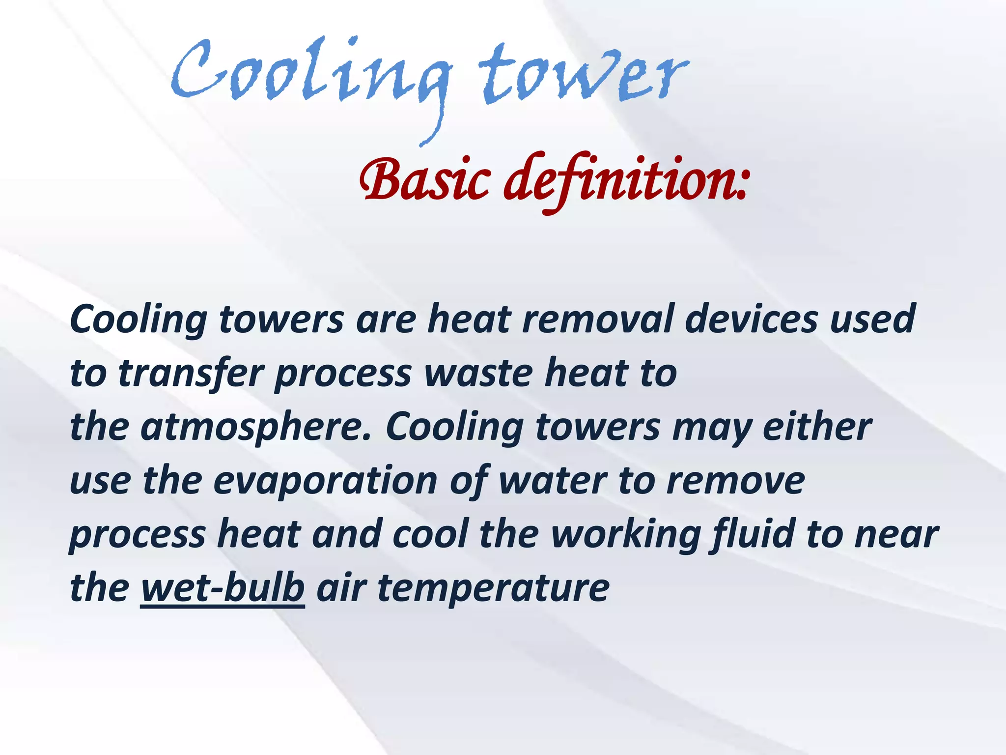 Cooling tower | PDF | Home Appliances | Home & Garden