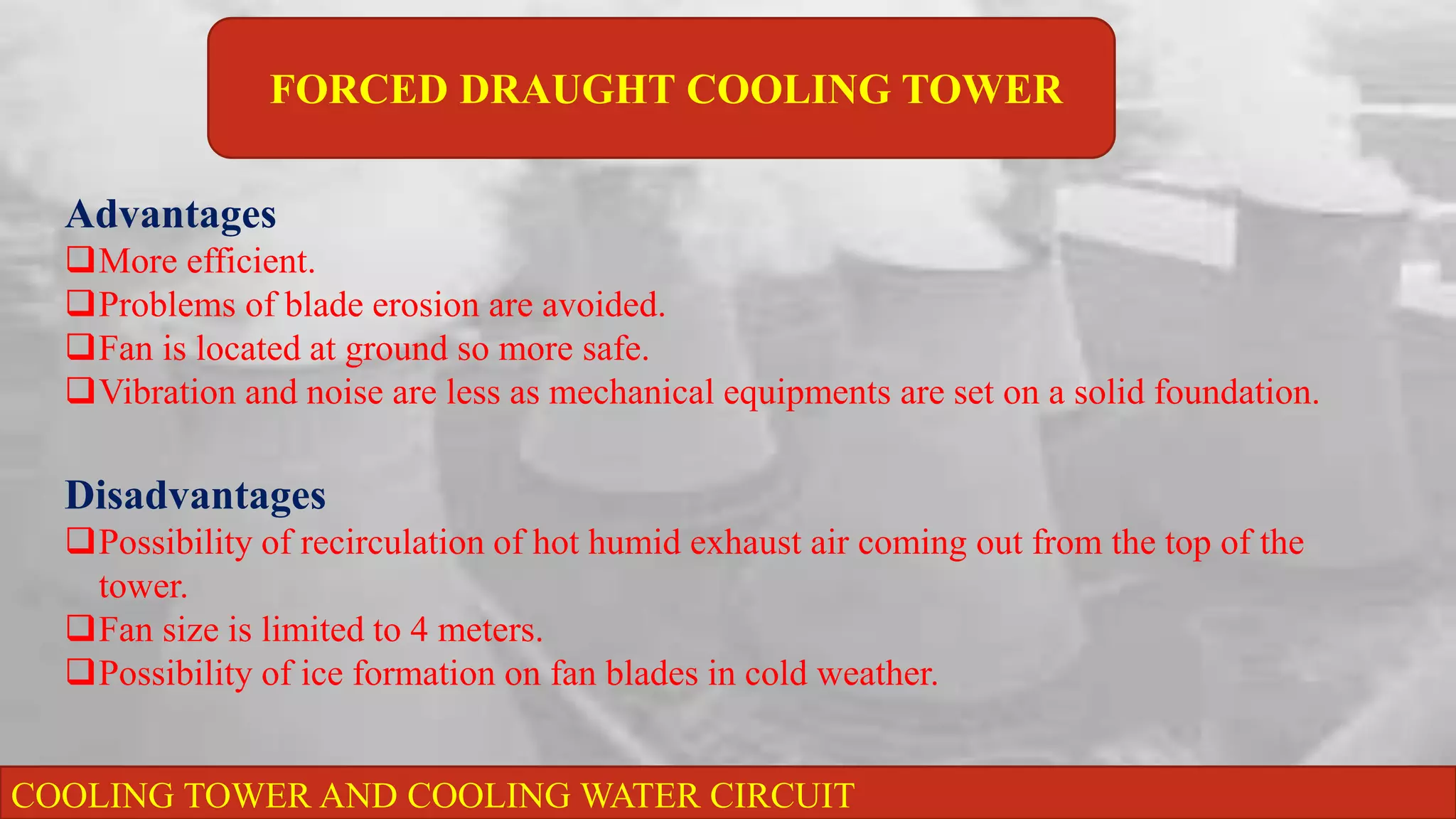 Cooling Tower and Cooling Water Circuit | PPTX