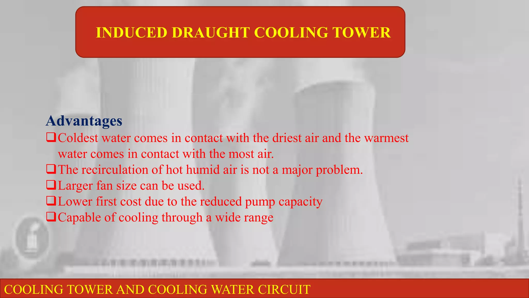 Cooling Tower and Cooling Water Circuit | PPTX