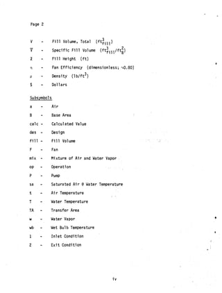 Cooling tower calculation (1) (1) | PDF
