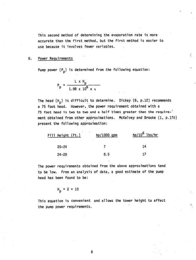 Cooling Tower Calculation 1 1 Cooling Tower Calculation 1 1