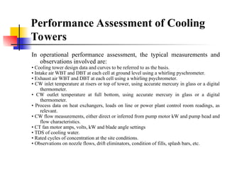 COOLING TOWERS testing AND METHODS .ppt