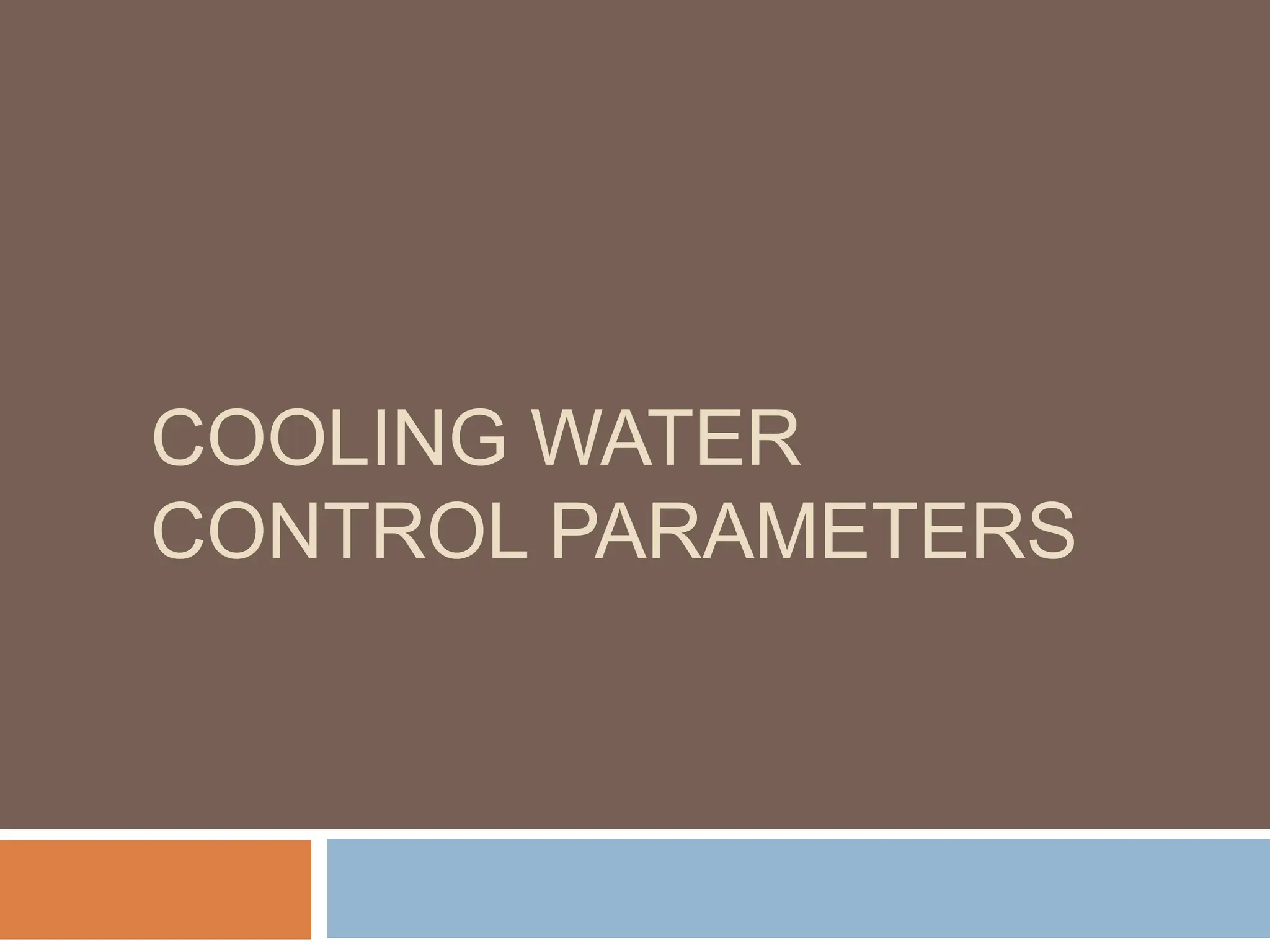 Cooling Water Chemistry.pptx