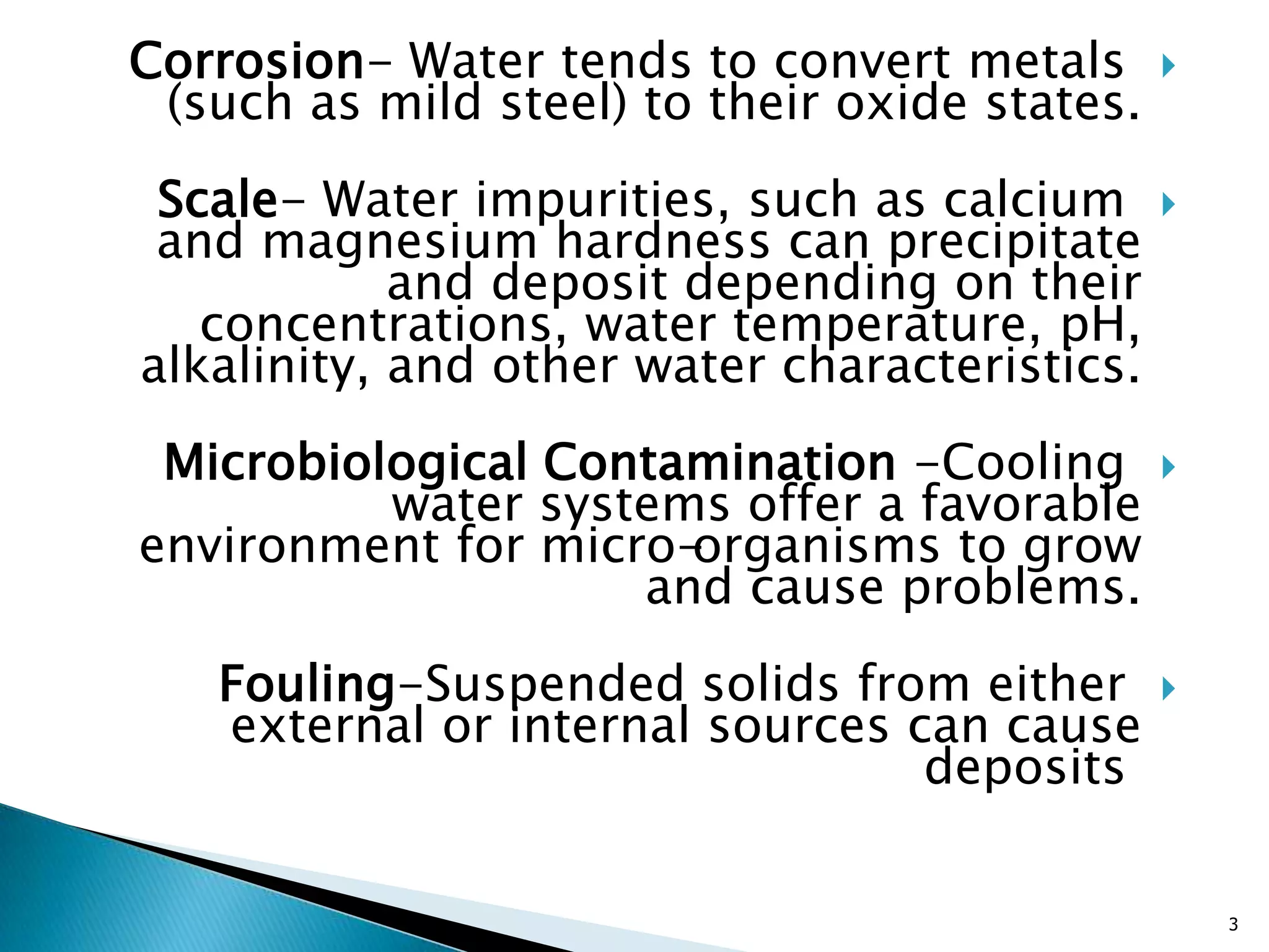 Cooling water problems | PPTX