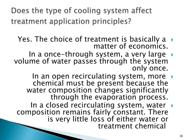Cooling water problems | PPTX | Chemistry | Science