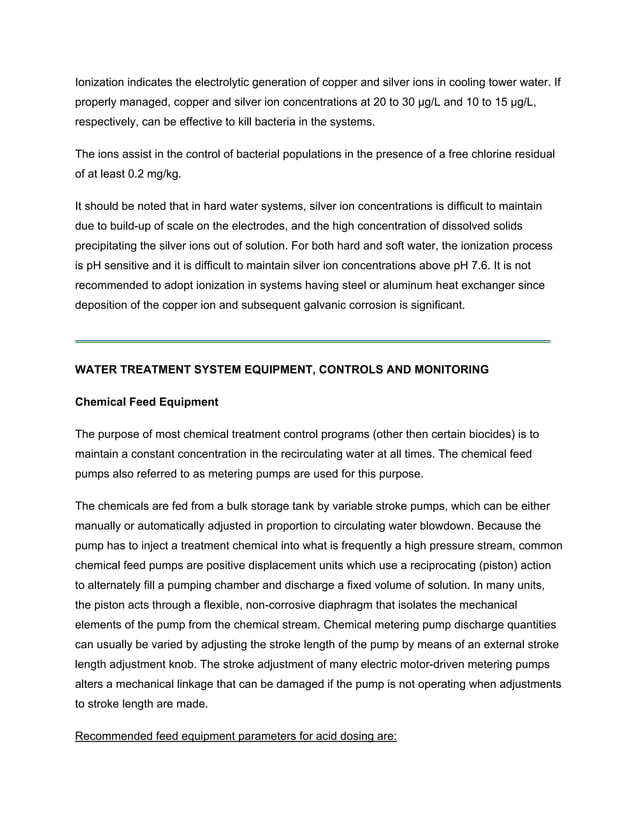 Cooling water problems and solutions | PDF