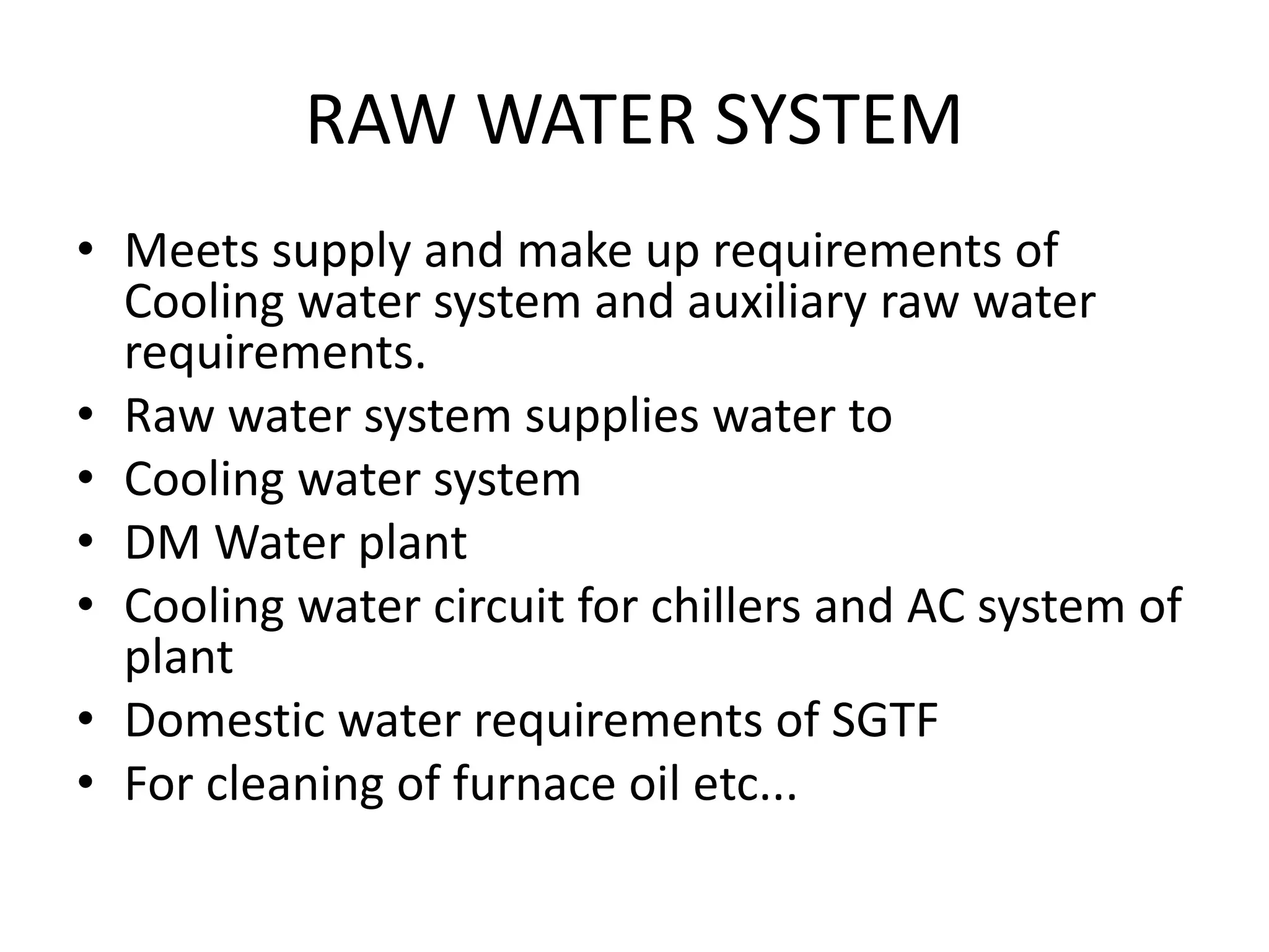 cooling water system FOR A PLANT IN NORMAL CONDITION | PPT