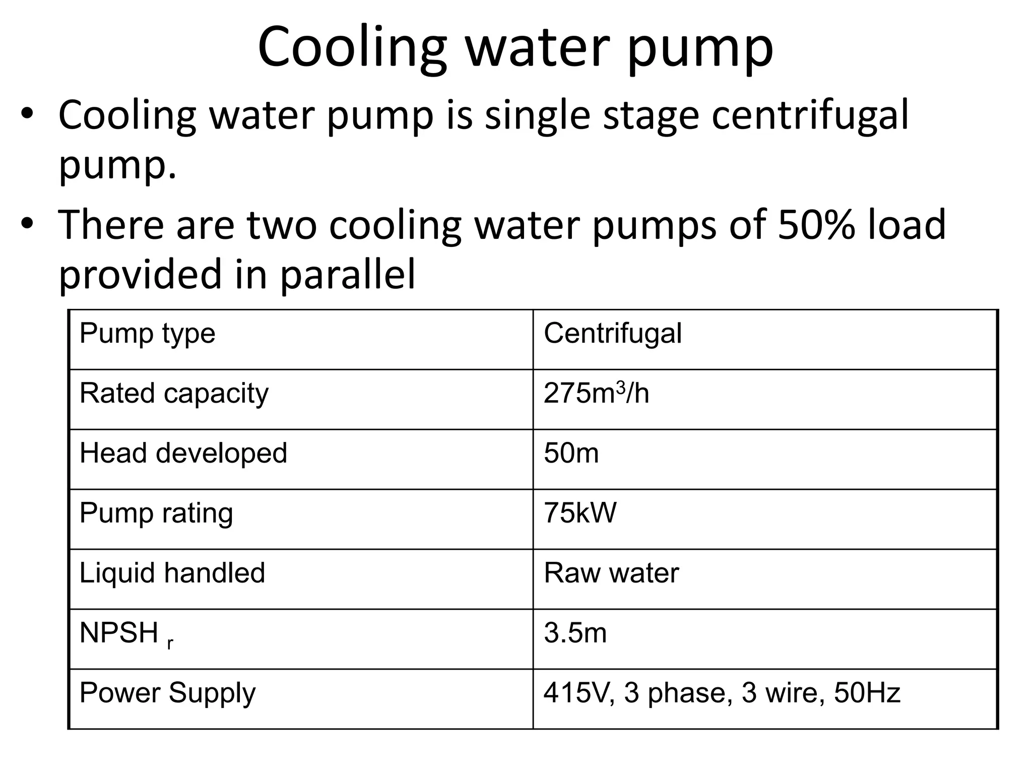 cooling water system FOR A PLANT IN NORMAL CONDITION | PPT