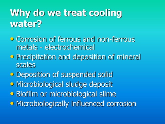 Cooling water treatment | PPTX