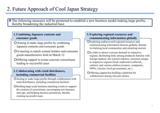 Promotion of the Cool Japan Strategy and the Creative Tokyo Project | PPT