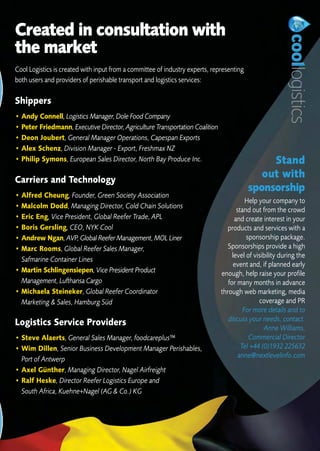 Cool Logistics 2011 The Global Forum For Perishable Transport ...