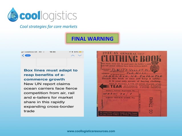 Alex von Stempel : Cool Logistics presentation at ICEE 2019 | PPT