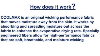 Coolmax fabric | PPTX