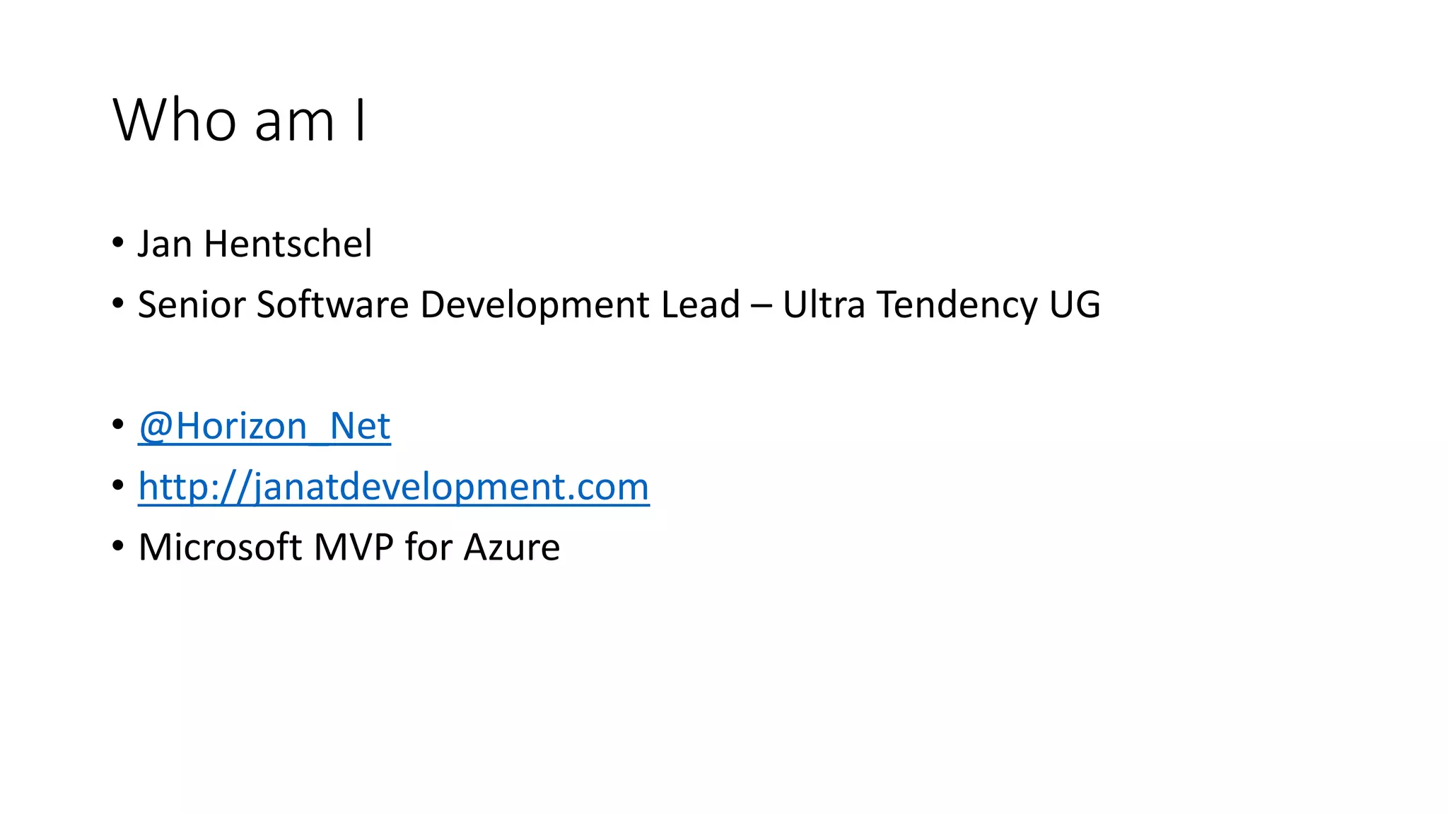 Cool NoSQL on Azure with DocumentDB | PPT