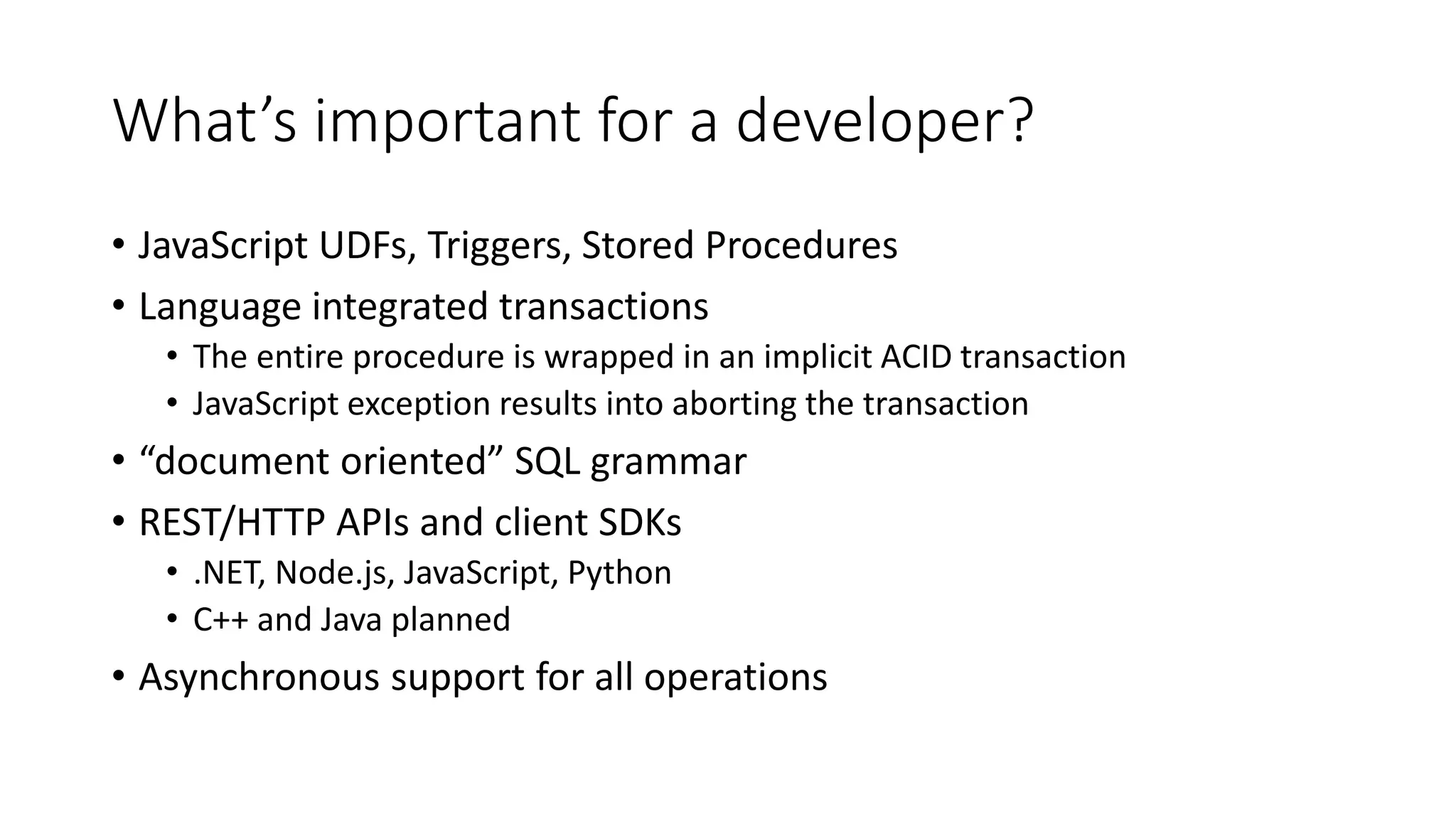 Cool NoSQL on Azure with DocumentDB | PPT