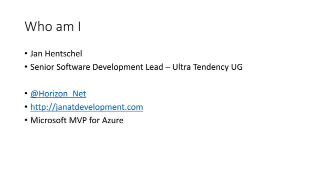 Cool NoSQL on Azure with DocumentDB | PPT