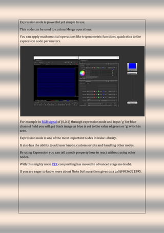 Cool NUKE Nodes For VFX Compositing | PDF