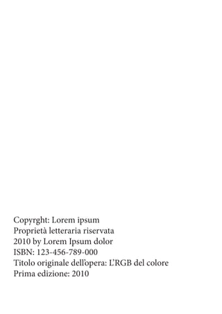 Gruppo colore, Alex Rogora, Elena Salemi, Miachela Cairo | PDF