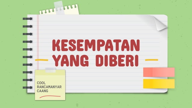 Kesempatan Yang Diberi - Mazmur 90:2 | PDF