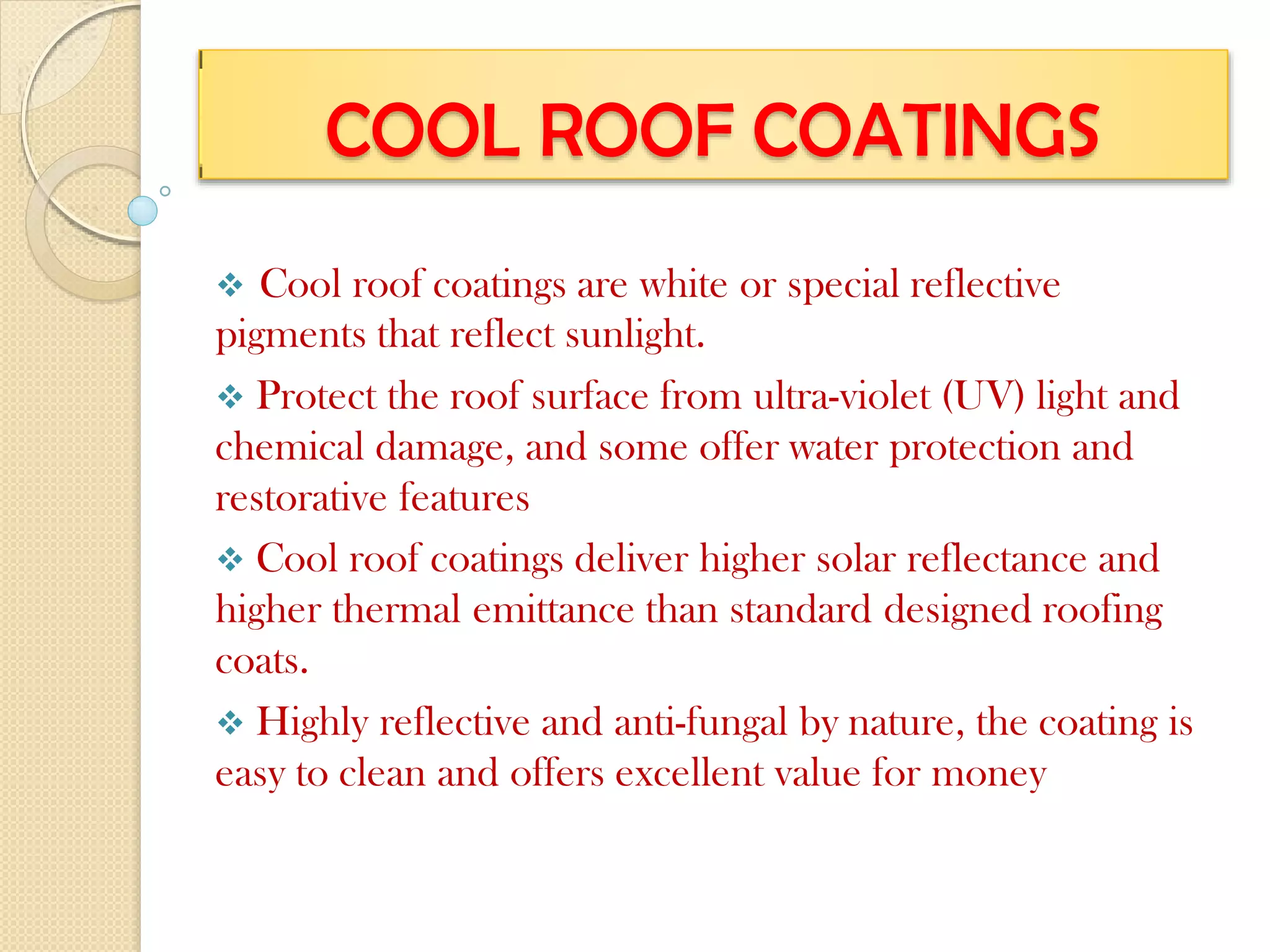 Cool roof coating | PDF