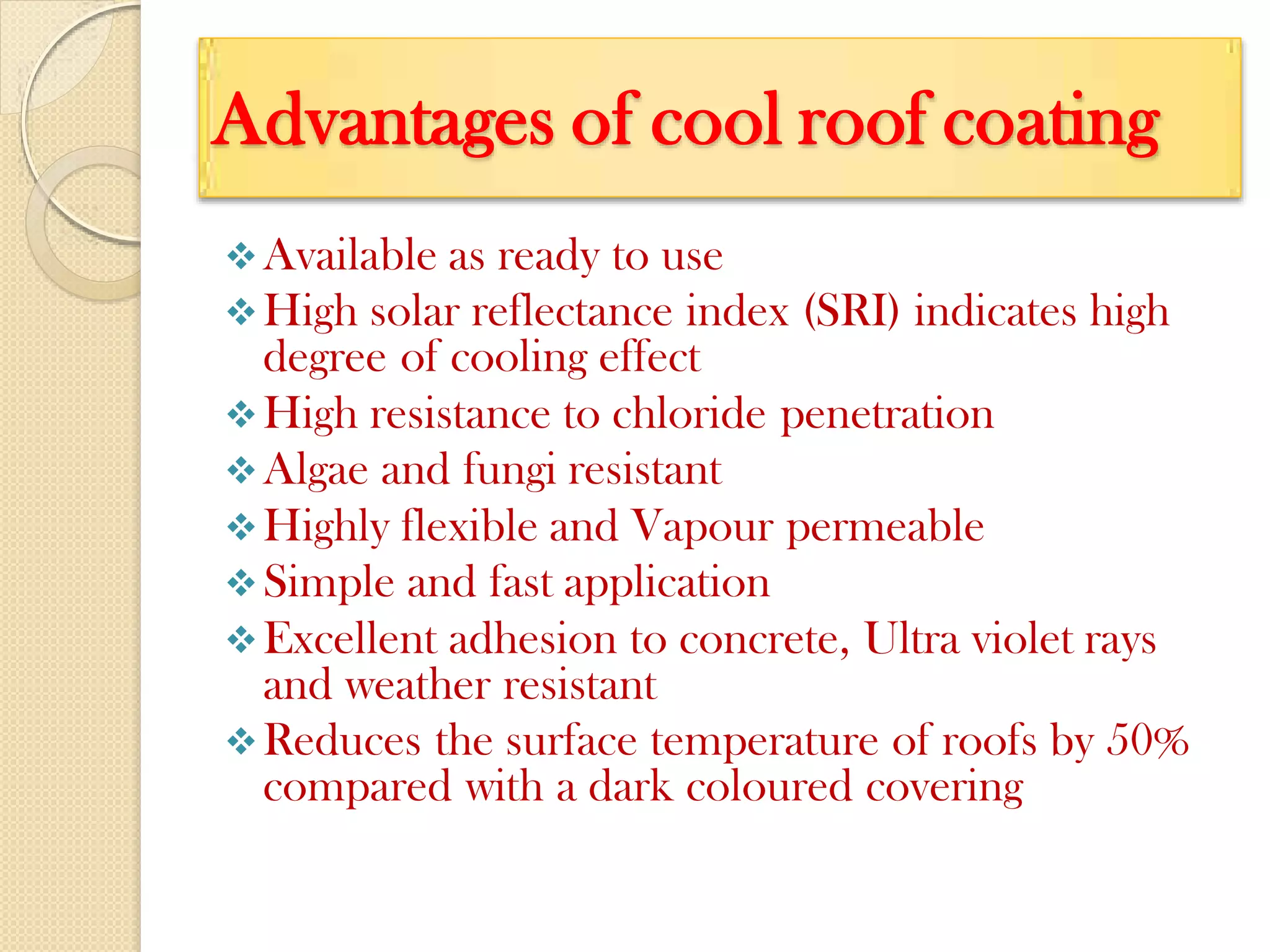 Cool roof coating | PDF