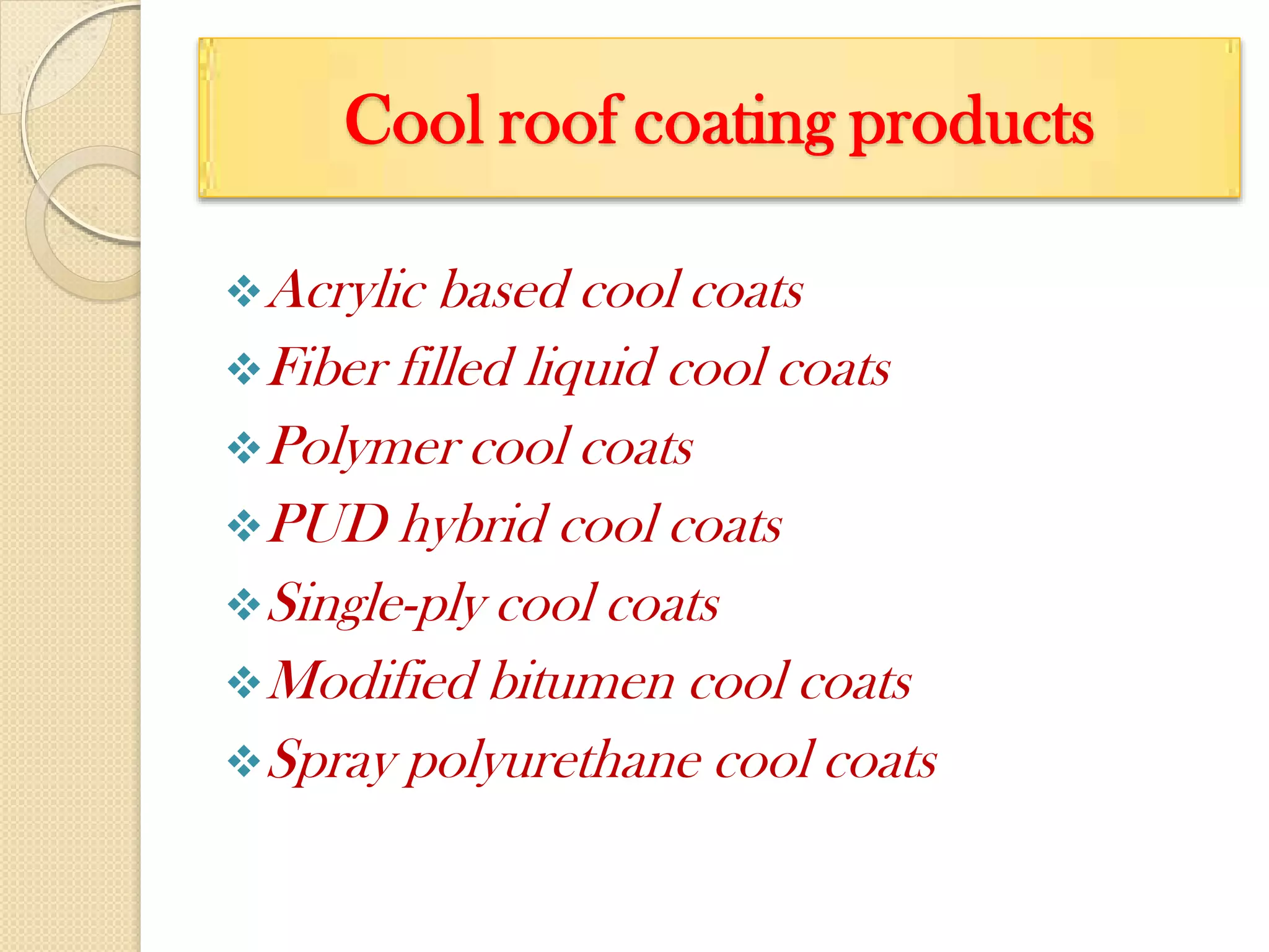 Cool roof coating | PDF