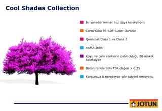 Cool Shades Collection - Sustainable Heat Reflective Powder Coatings | PPT