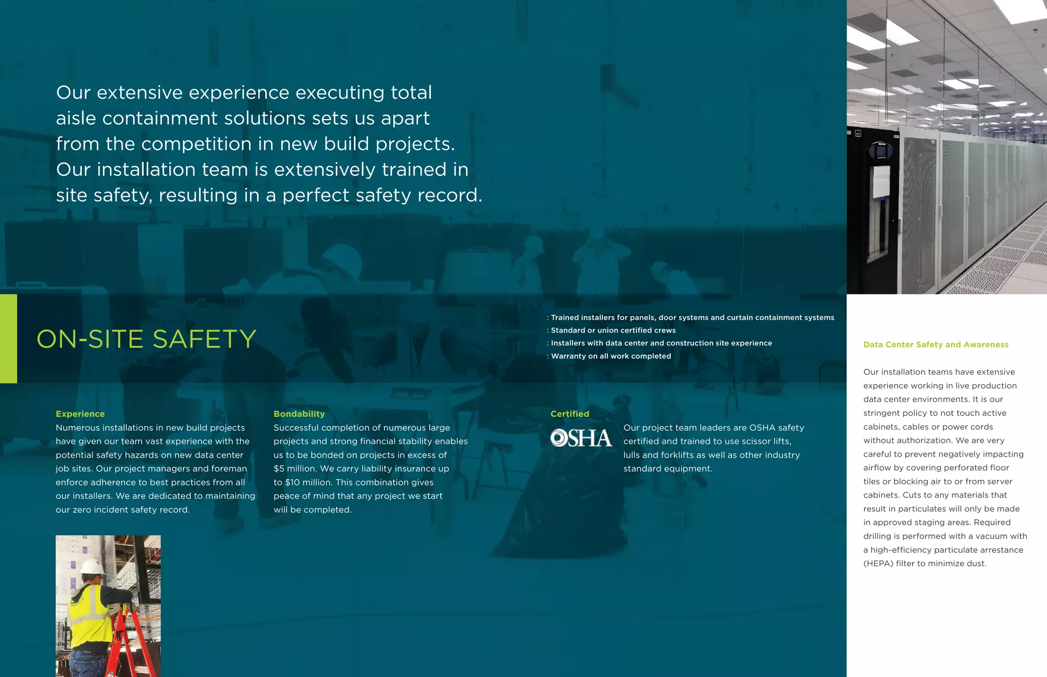 Cool Shield Data Center Aisle Containment Capabilities | PDF