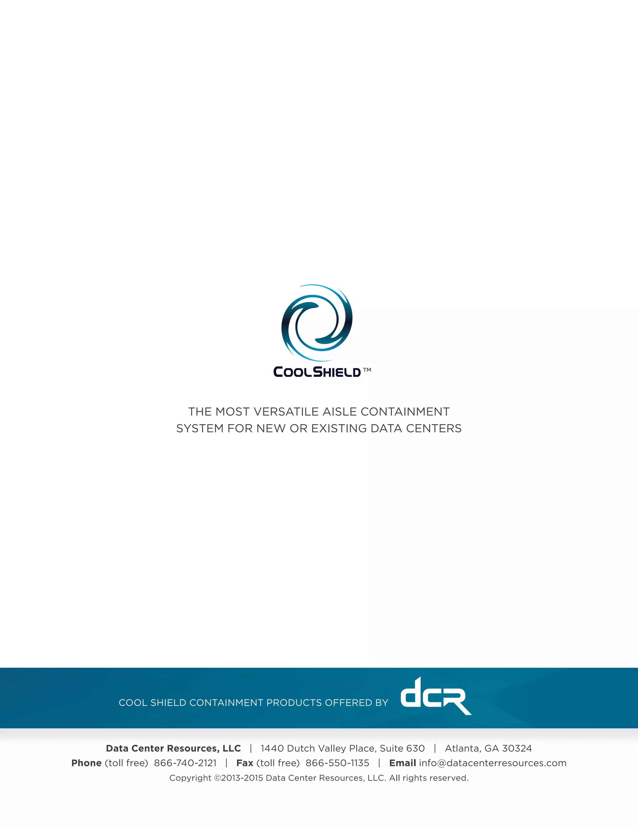 Cool Shield Data Center Aisle Containment Capabilities | PDF