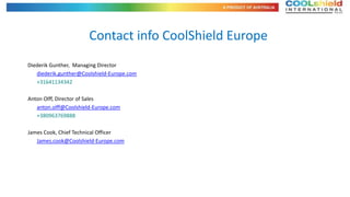 Coolshield's Solacoat summary | PDF
