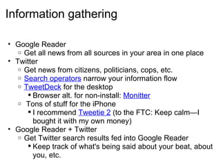 Tools I use for online journalism | PPT | Social Networking | Internet