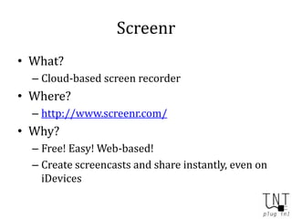 Cool Tools for Academic Reference/Instruction Librarians | PPT