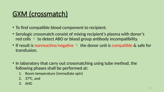 Coombs Test, GSH, GXM hematology 23032021.pptx