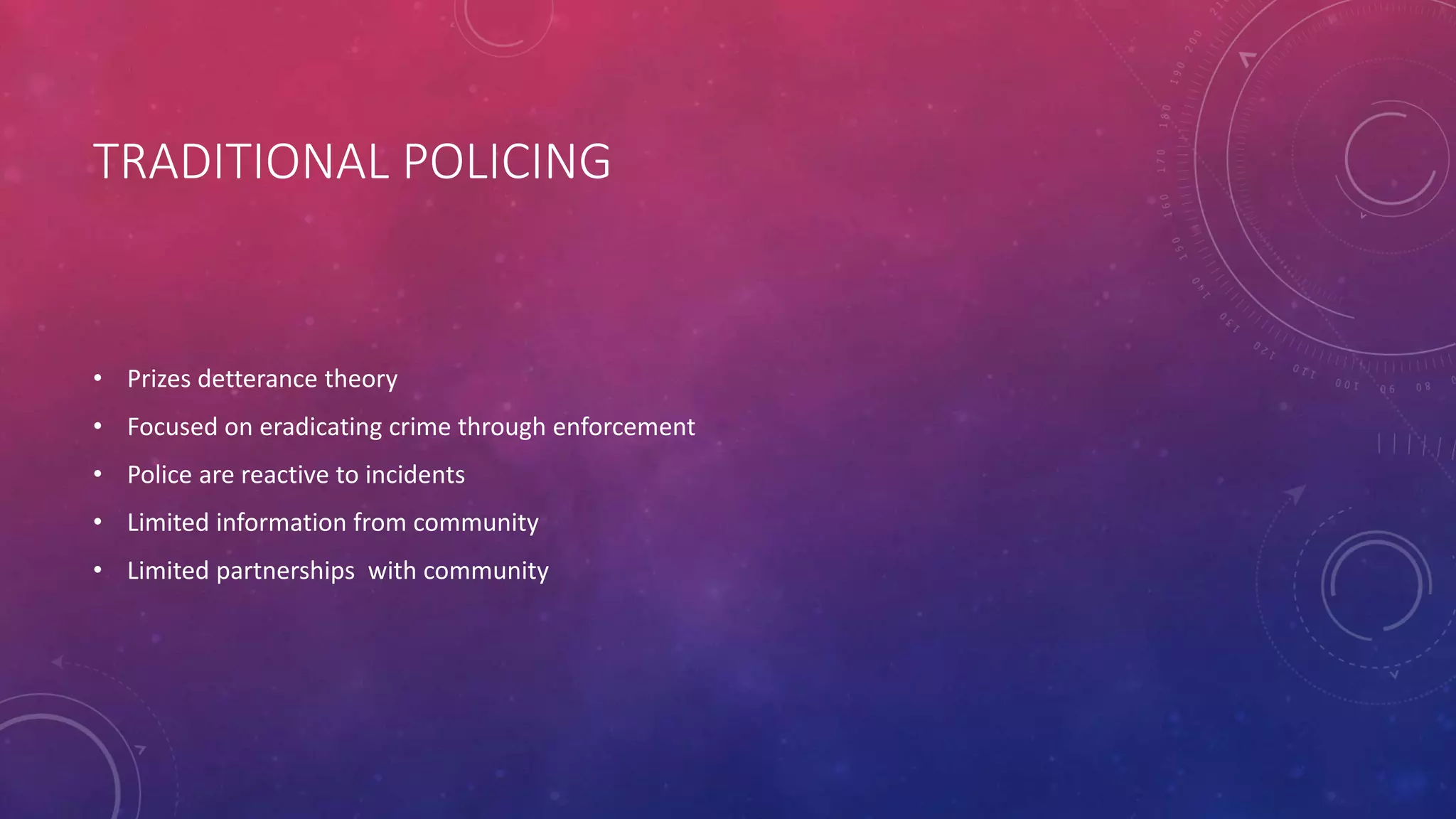 Coomunity policing vs traditional policing | PPT
