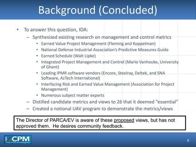 Essential program management views | PPT