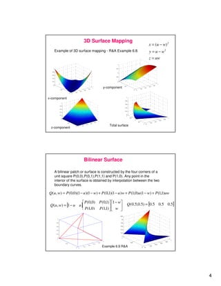 Coons bicubic surface | PDF