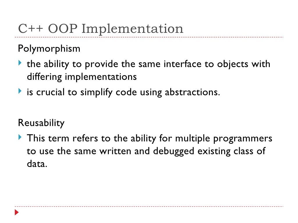 C Oop Implementation 