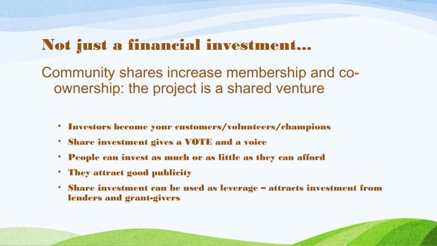 Cooperative Alternatives NICVA fundraising mix presentation | PPT