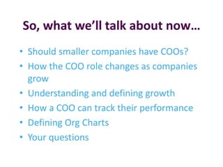 Coo panel presso | PPTX | Large Business | Business