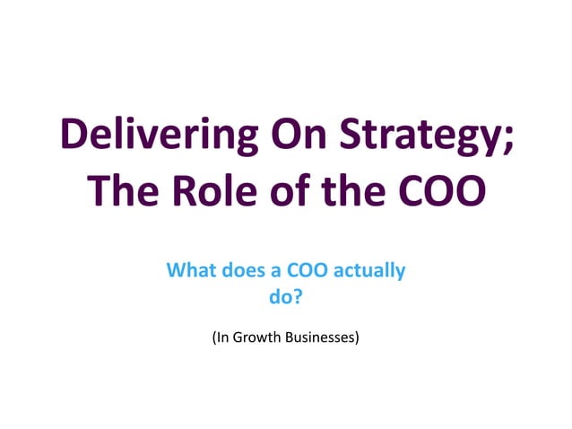Coo panel presso | PPT