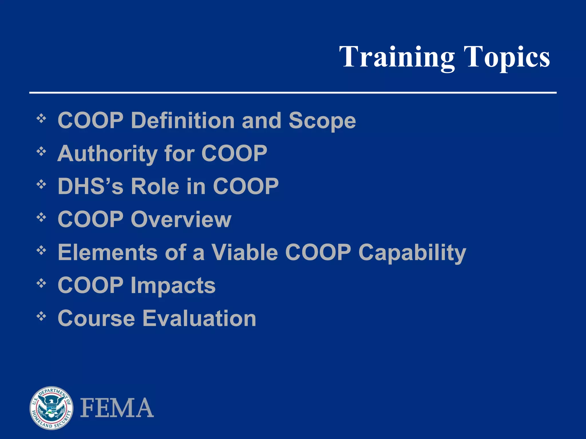 Coop awareness training | PPT