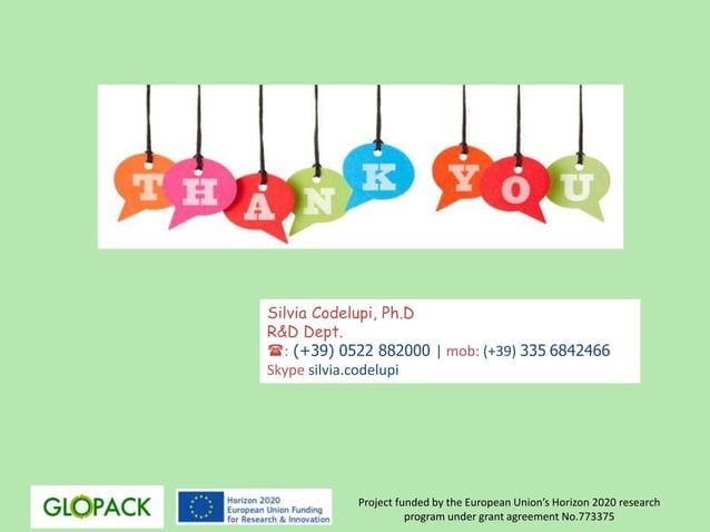 Coopbox experience in bio-based packaging: From PLA to the GLOPACK ...