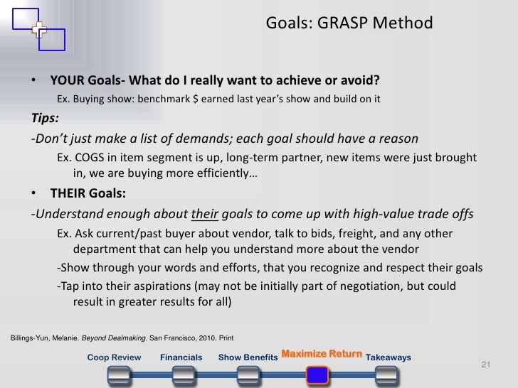 Coop Department Training