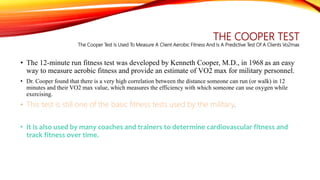 Cooper 12 minute run and walk | PPTX